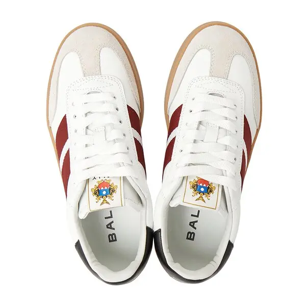 Bally Lace-up Sneakers With Perforated Details - White