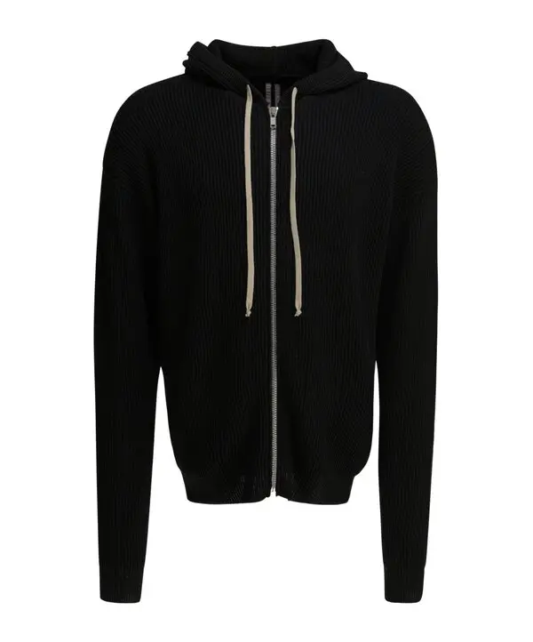 Rick Owens Temple Zipped Hoodie - Black