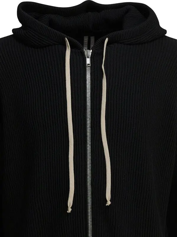 Rick Owens Temple Zipped Hoodie - Black