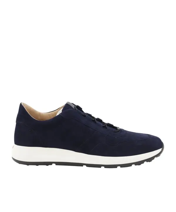 TOD'S Panelled Round Toe Sneakers - Navy