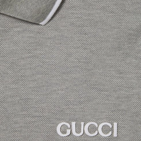 Gucci Logo Embroidered Short-sleeve Polo Shirt