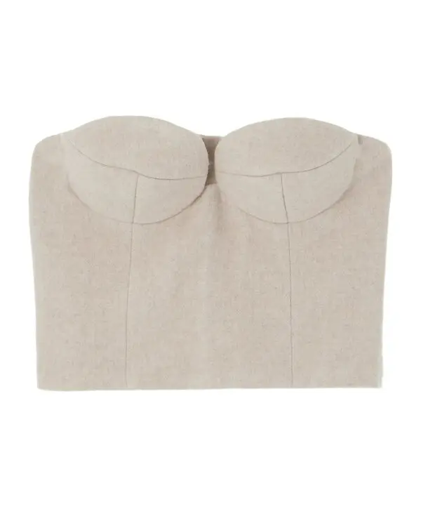 Magda Butrym Cashmere Corset Top