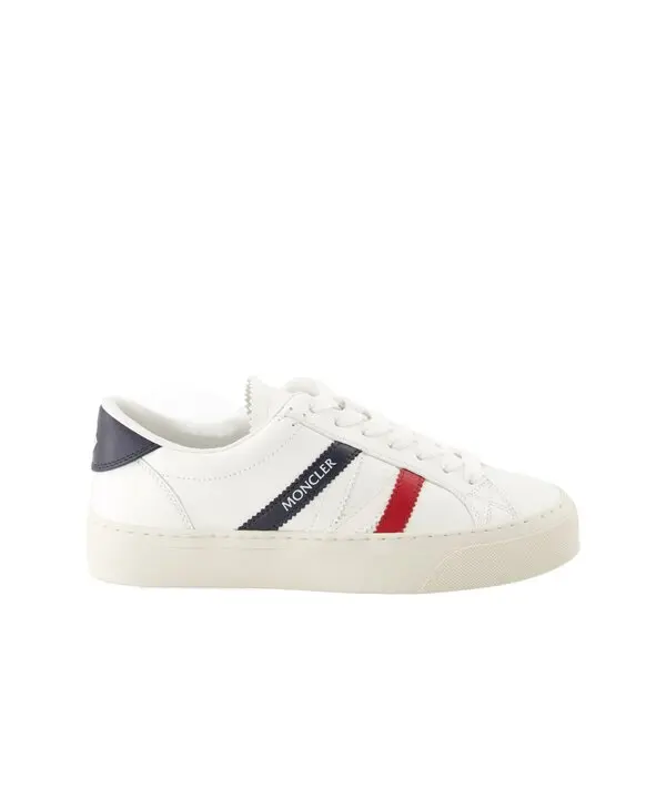 Moncler Monaco 2 Low Top Sneakers - Optical White