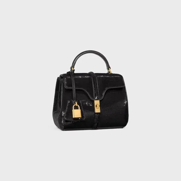 Celine Mini 16 Bag In Sequins And Calfskin
