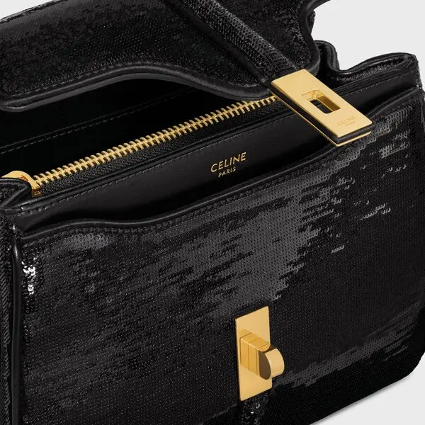 Celine Mini 16 Bag In Sequins And Calfskin