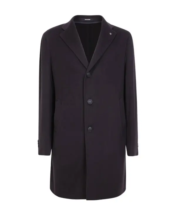 Tagliatore Single-breasted Cashmere Coat - Black