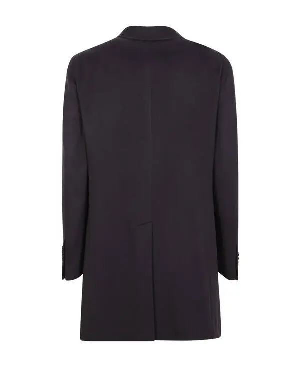 Tagliatore Single-breasted Cashmere Coat - Black