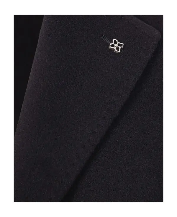 Tagliatore Single-breasted Cashmere Coat - Black