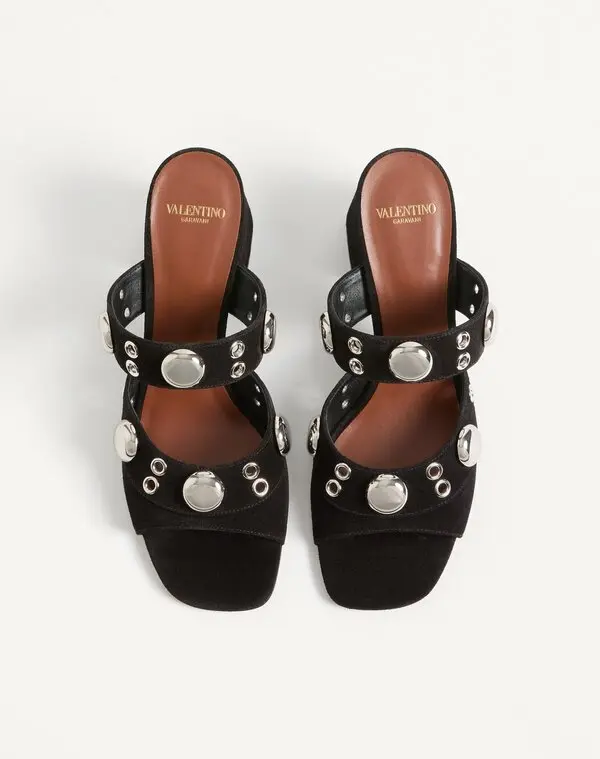 Valentino Garavani Nellcôte Slide Sandal 75mm - Nero