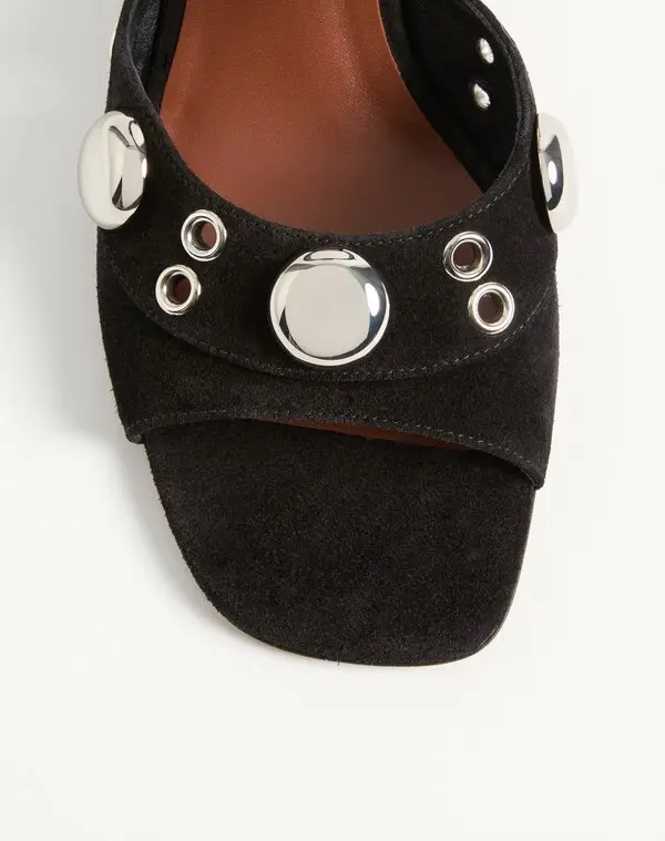 Valentino Garavani Nellcôte Slide Sandal 75mm - Nero