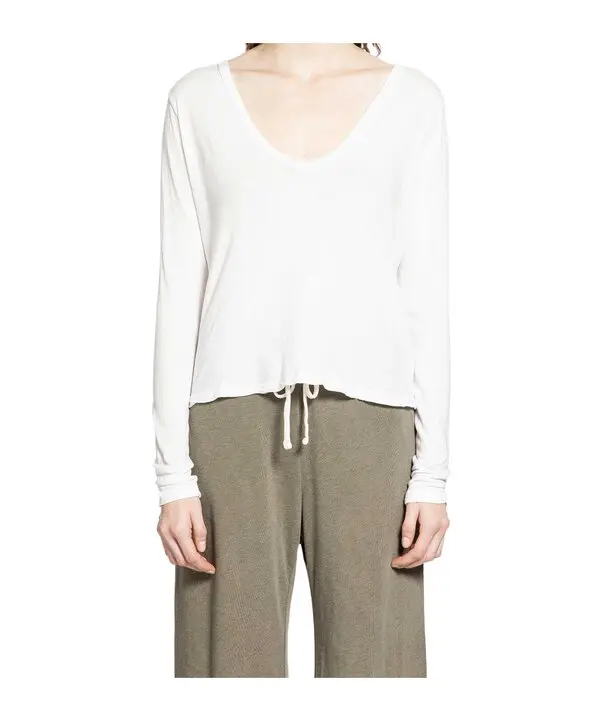 JAMES PERSE Deep V-neck Long-sleeve T-shirt