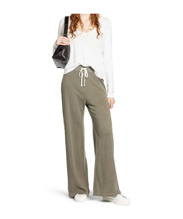 JAMES PERSE Deep V-neck Long-sleeve T-shirt