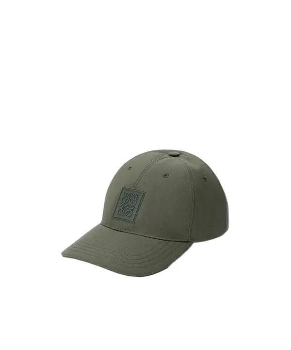 Loewe Logo Patch Baseball Cap - Khaki Green