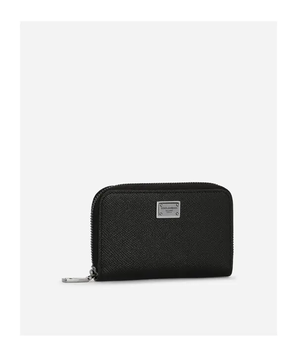 Dolce & Gabbana Dolce Gabbana Raised Logo Zip-around Small Wallet