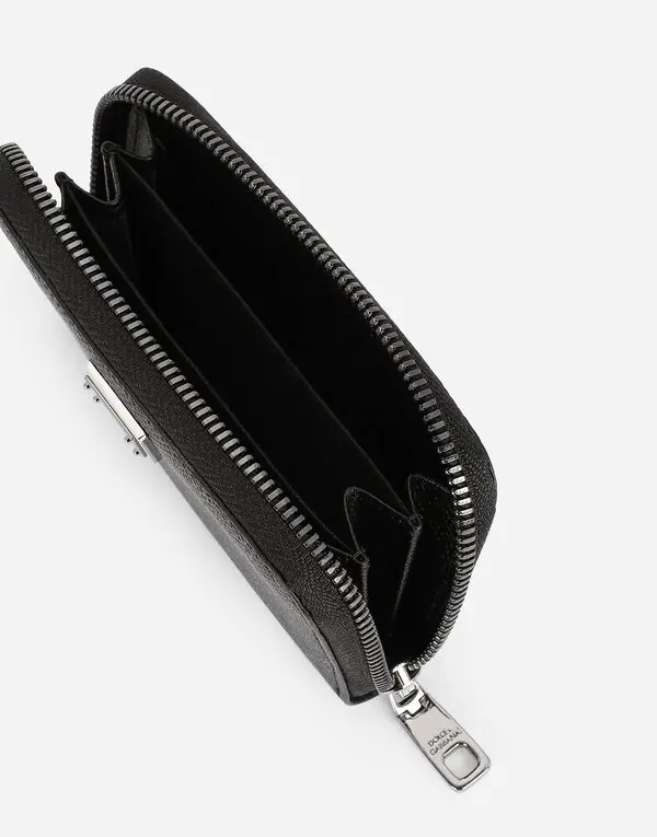 Dolce & Gabbana Dolce Gabbana Raised Logo Zip-around Small Wallet