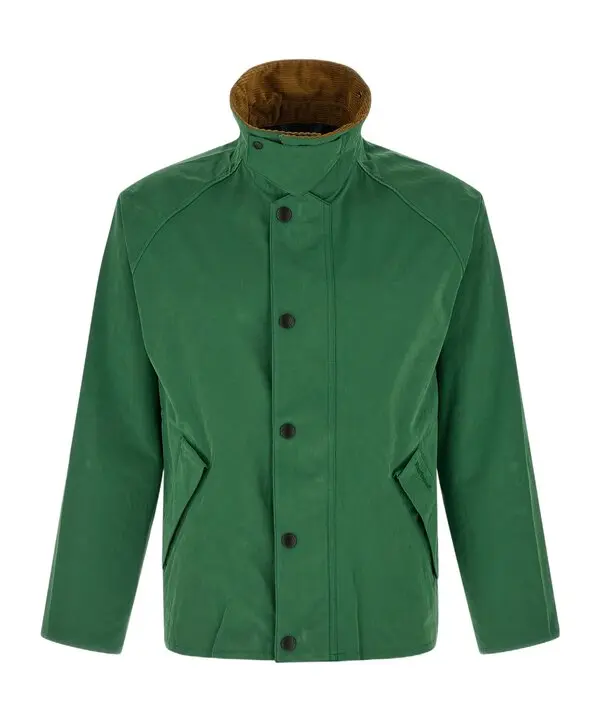 Barbour High-neck Long-sleeved Jacket With Corduroy Collar