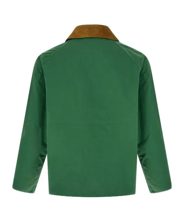 Barbour High-neck Long-sleeved Jacket With Corduroy Collar