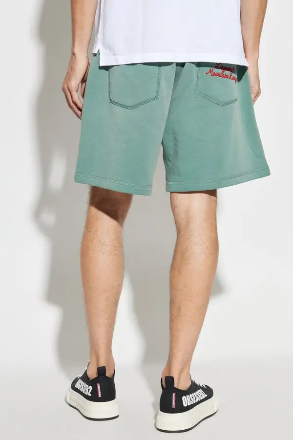 Dsquared2 Embroidered Logo Sweat Shorts - Green