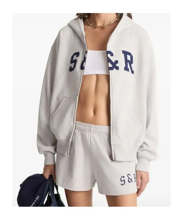 SPORTY  RICH Sporty & Rich Zip-up Hoodie
