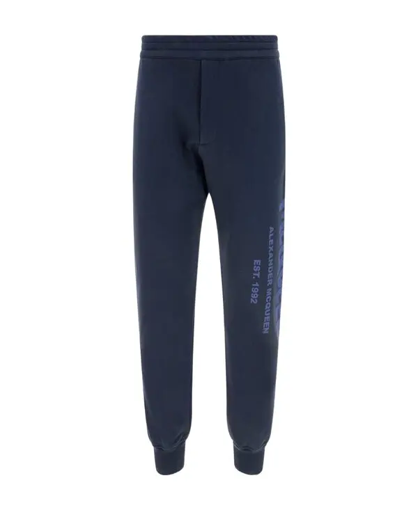 Alexander McQueen Graffiti Logo Printed Sweatpants - Black