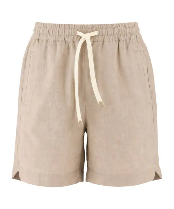 Eleventy Elastic Waist Bermuda Shorts - Nude