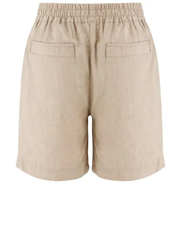 Eleventy Elastic Waist Bermuda Shorts - Nude