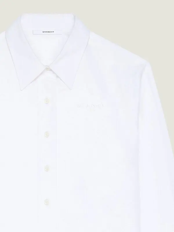 Givenchy Logo Embroidered Long-sleeved Shirt