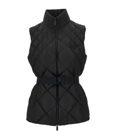 Moncler Quilted Zip-up Vest With Stand Collar