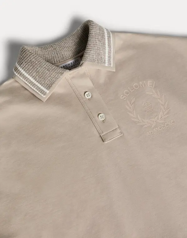 Brunello Cucinelli Sparkling Knit-collar Polo Shirt