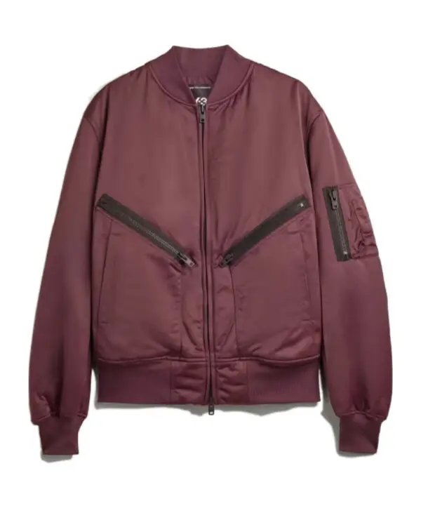 Y3 Oversized Bomber Jacket - Red