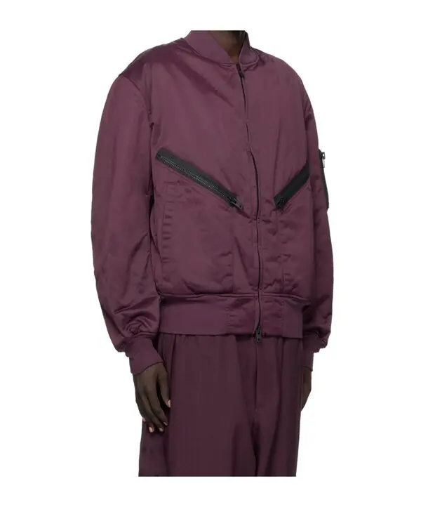 Y3 Oversized Bomber Jacket - Red