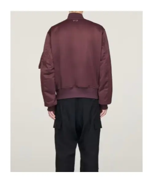 Y3 Oversized Bomber Jacket - Red