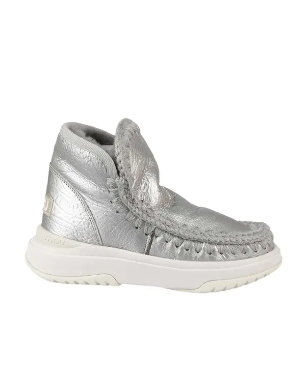 Mou Eskimo Crochet Stitch-trim Boots