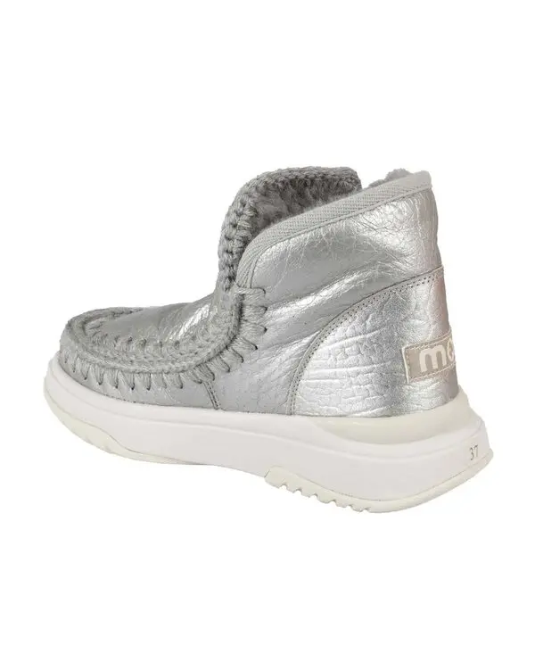 Mou Eskimo Crochet Stitch-trim Boots