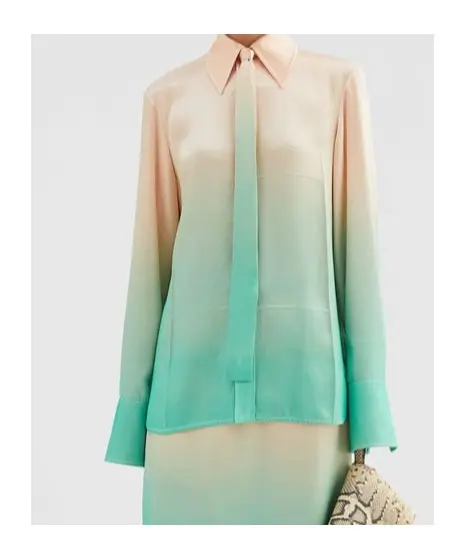 JIL SANDER Wide Pointed Collar Shirt With Tie Detail