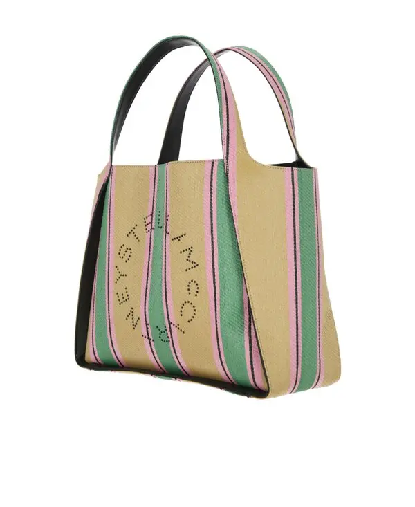 Stella McCartney Striped Tote Bag - Nude