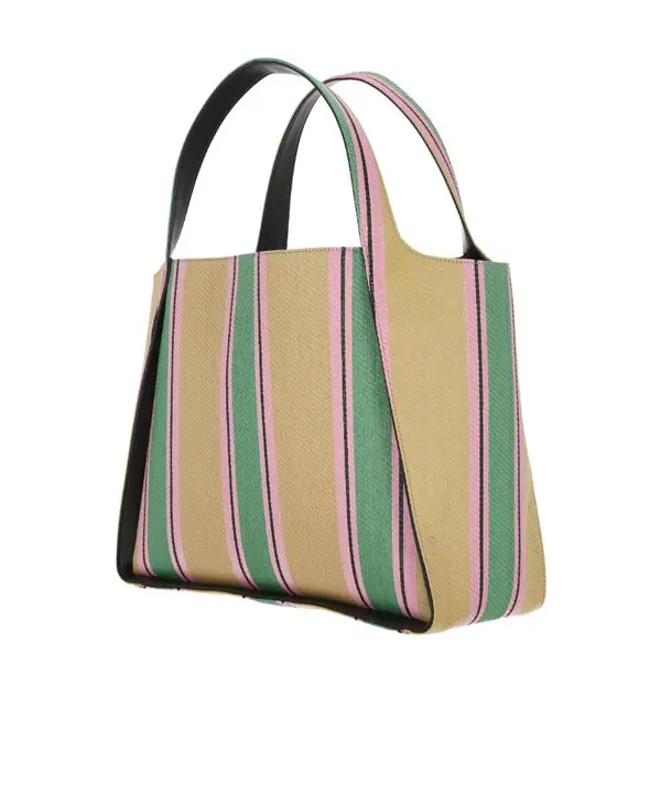 Stella McCartney Striped Tote Bag - Nude