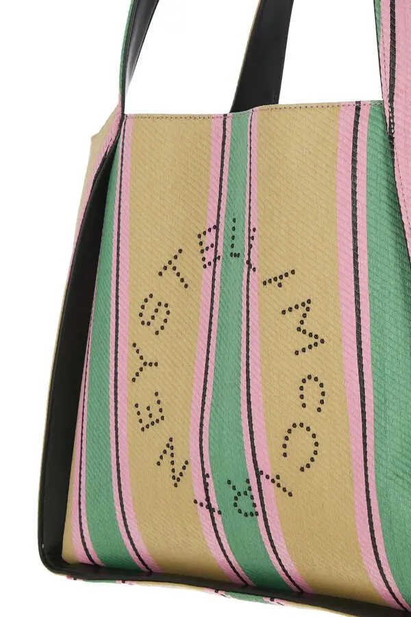 Stella McCartney Striped Tote Bag - Nude