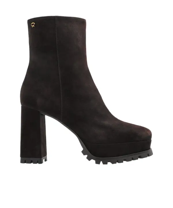 GIANVITO ROSSI Harlem Square Toe Ankle Boots - Brown