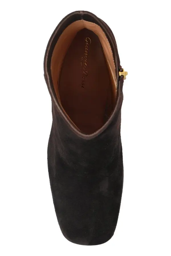 GIANVITO ROSSI Harlem Square Toe Ankle Boots - Brown