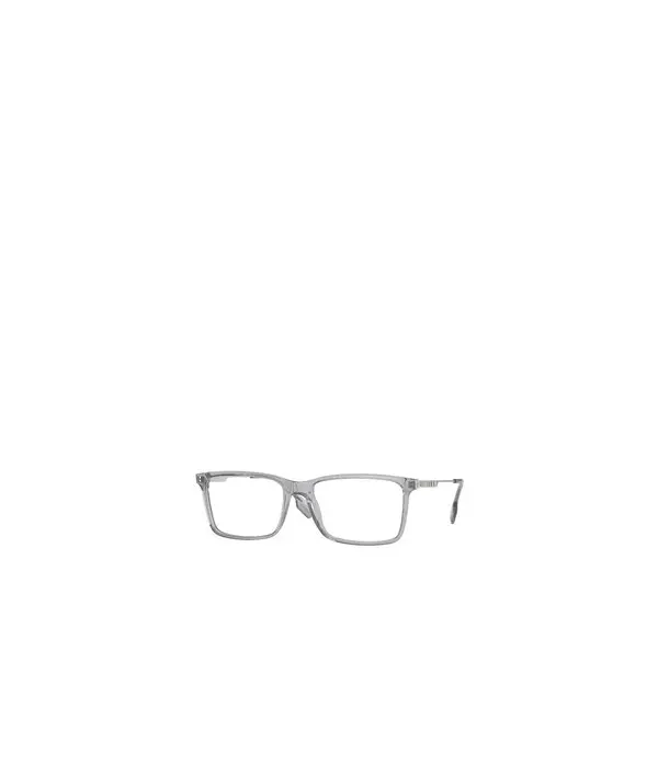 Burberry Rectangular Eyeglasses With Logo Detail - Gray