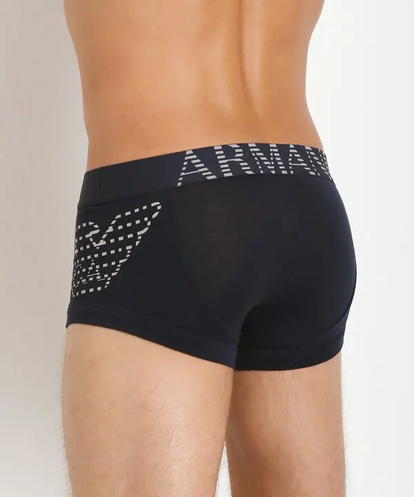 Emporio Armani Logo Detail Panties - Brown