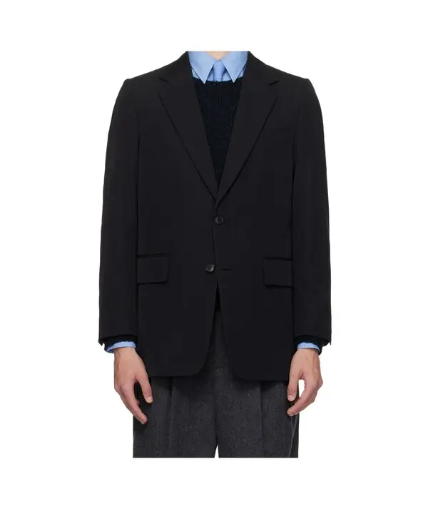 Auralee Long-sleeved Suit Jacket - Black
