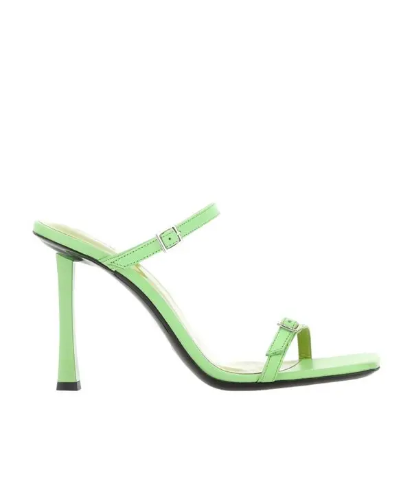 By Far Open Toe Slip-on Sandals With Ankle Buckle