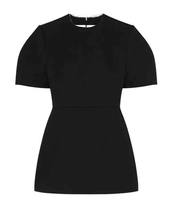 Givenchy Cocoon Mini Dress In Wool - Black