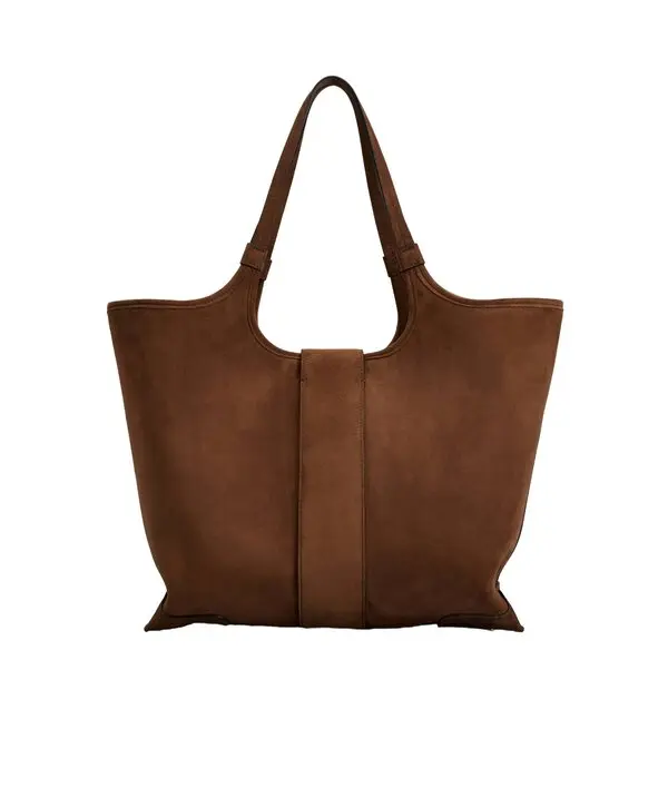 ROGER VIVIER Suede Tote Bag With Buckle Detail