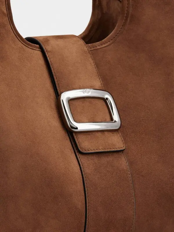 ROGER VIVIER Suede Tote Bag With Buckle Detail