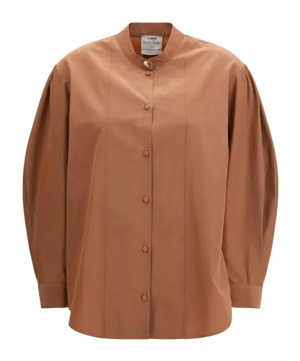 FORTE_FORTE Puff Sleeve High Neck Top