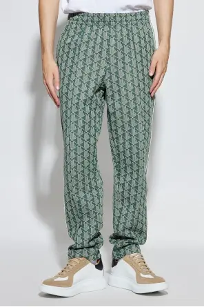Lacoste Monogram Logo Patch Sweatpants - Green