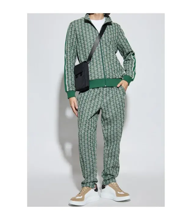 Lacoste Monogram Logo Patch Sweatpants - Green
